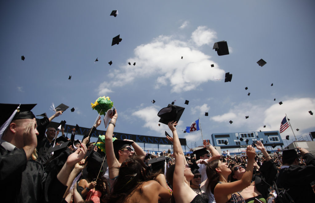 Thousands to walk down hill Sunday in KU commencement ceremony | News ...